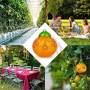 ASPECTEK Wasp Trap Catcher - Honey Bee Trap, Insect Catcher, Wasp Trap, Bee Trap, Hornet Outdoor Wasp Deterrent Killer, 2 Pack