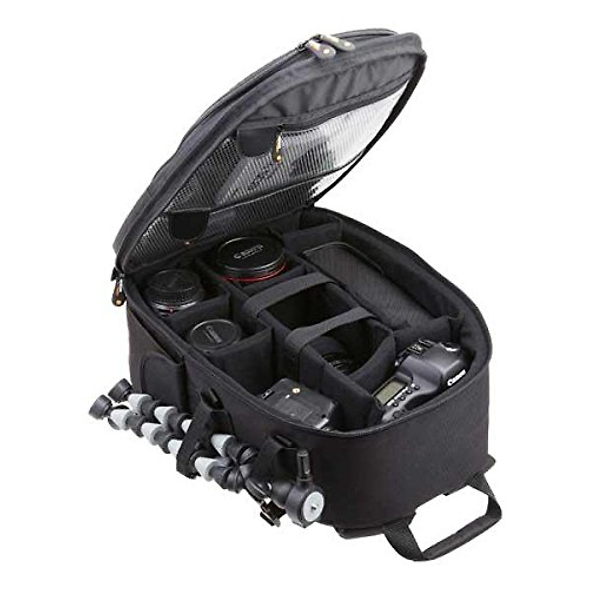 Amazon Basics Backpack for SLR Cameras and Accessories-Black