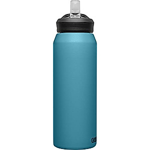 CamelBak Eddy+ Water Bottle with Straw 32 oz - Insulated Stainless Steel, Larkspur