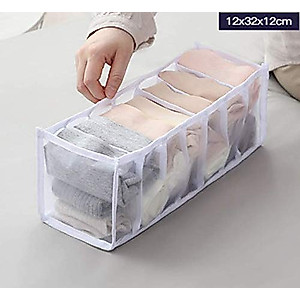 BADASS SHARKS Underwear Organizer 3 Set Foldable Bra Underwear Organizer Drawer Divider Storage Organizer for Underwear Socks Ties Bras Women Underwear Storage Compartment Box