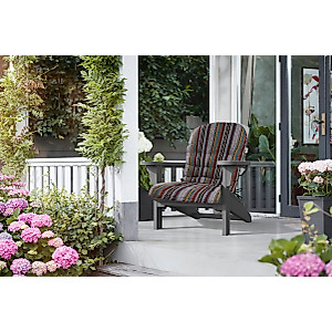 Big Hippo Adirondack Chair Cushion, Patio Chair Cushion for Adirondack with Ties, High Back Rocking Chair Cushion Solid Tufted Pillow, Chair Pads for Home Office Outdoor Seats