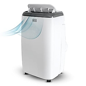 BLACK+DECKER 8,000 BTU Portable Air Conditioner with Remote Control, White