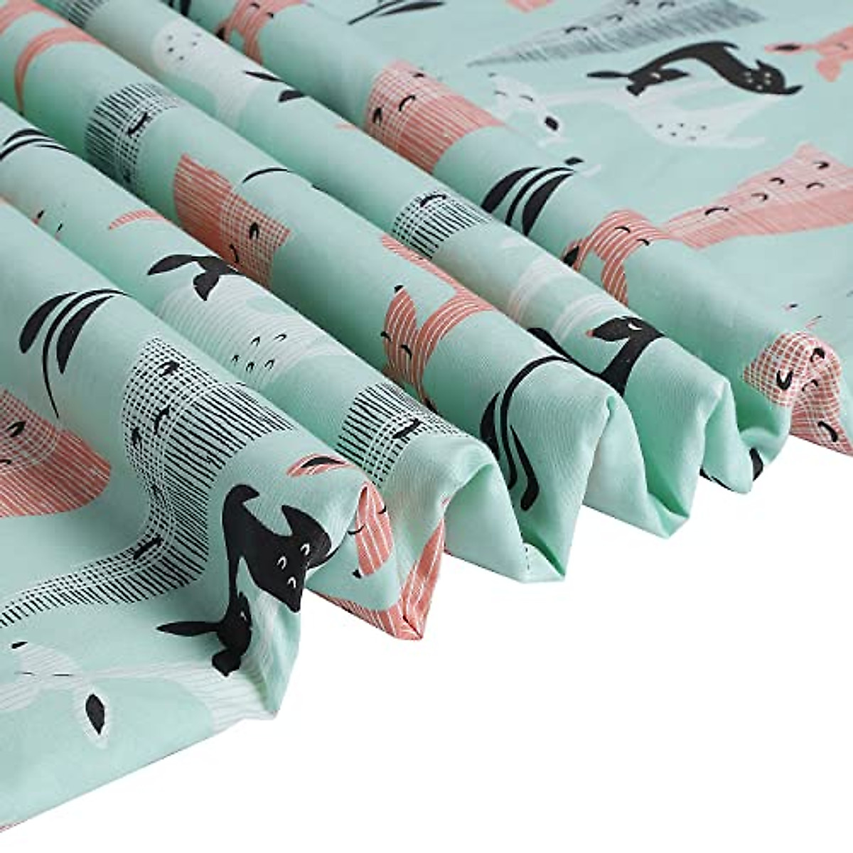 Pinko Coral Baby Blanket for Boys Girls Soft Plush Minky Blanket with Double Layer Dotted Backing，Printed Animal Bed Throws for Children (Green Forest Deer, M)
