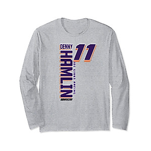 NASCAR - Denny Hamlin - Vertical Carbon Fiber Long Sleeve T-Shirt