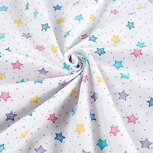 Comfy Flannel Stars Pastel, Fabric by the Yard
