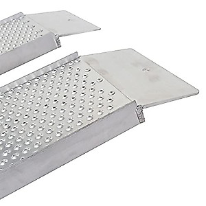 Guardian S-368-1500-P Dual Runner Shed Ramps with Punch Plate Surface - 8" Wide, 3' Long