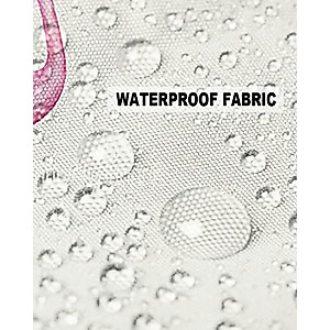 Vandarllin Outdoor Throw Pillows Covers 12X20 Set of 2 Waterproof Pink Flamingo Decorative Zippered Lumbar Cushion Covers for Patio Furniture, Tropical Palm Leaf