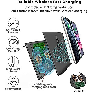 TAPTES Tesla Model 3 Wireless Charger [2020 Version], Wireless Phone Charging Pad M3 Accessories Tesla Gift for iPhone 13/12Pro/12/Samsung Enabled Phones-Compatible All Tesla Model 3(Before Jun 2020)
