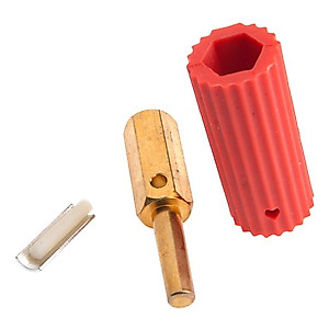 Forney 57904 Sure Grip Plug Male Red Sleeve Fits Spitfire And Miller Welders