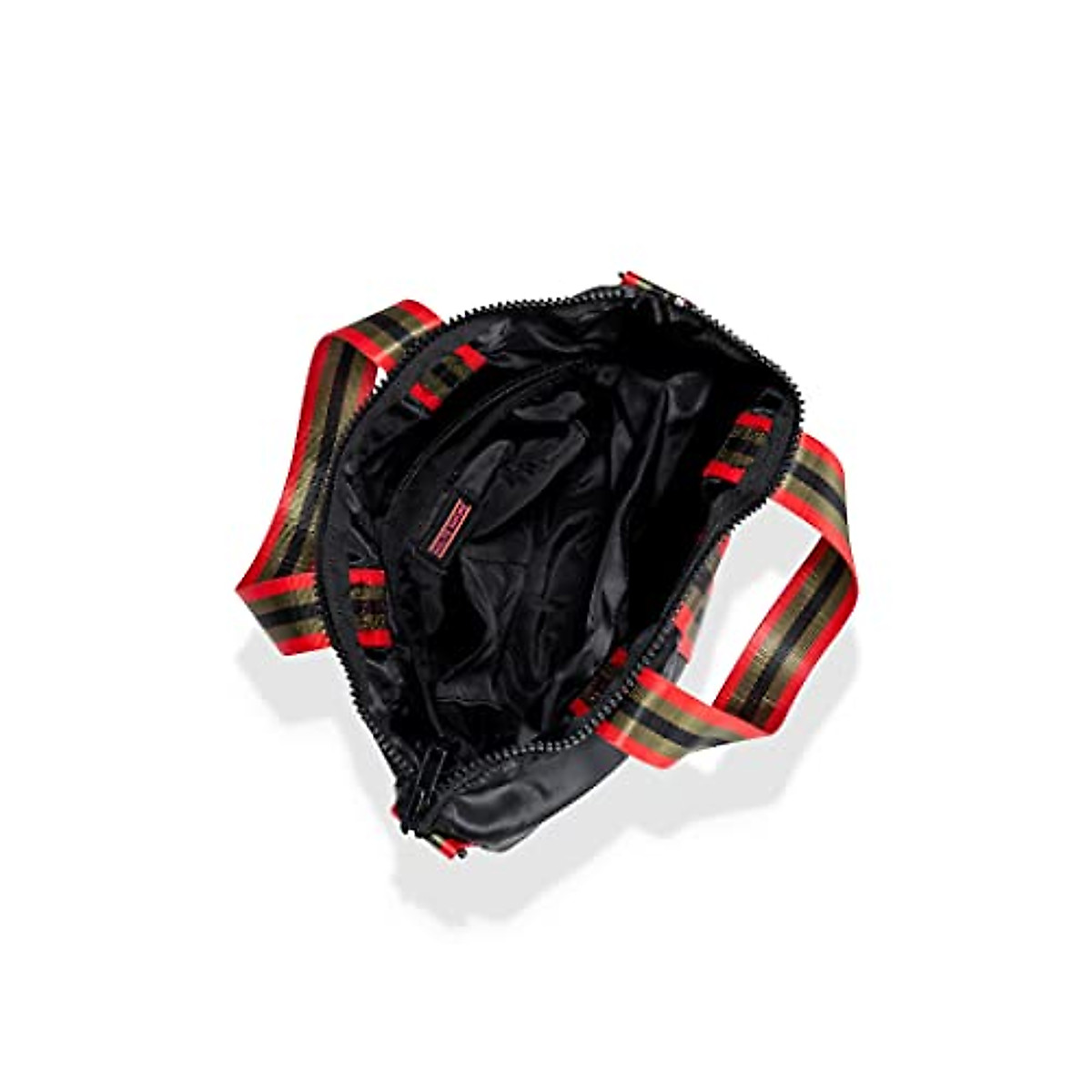 The Logan Bello by Haute Shore, Black W/Green & Red Stripe