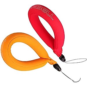 Luxebell Waterproof Camera Float, Universal Foam Floating Wrist Strap for GoPro Hero 11 10 9 8 7 6 5, Nikon, Olympus, Canon, Keys, Sunglasses and Phones Orange & Red