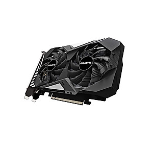 Gigabyte GeForce GTX 1650 D6 WINDFORCE OC 4G (rev. 2.0) Graphics Card, 172mm Compact Size, 4GB 128-Bit GDDR6, GV-N1656WF2OC-4GD REV2.0 Video Card