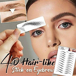22-Pairs 4D Eyebrow Tattoo Stickers, Hair-Like Authentic Eyebrows, Waterproof Natural Eyebrow Tattoo Stickers