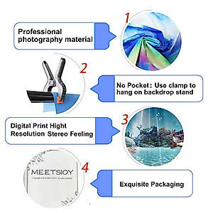 Underwater World Backdrop for Party Decorations MEETSIOY 5x7ft Stonefish Turtle Plant Sunlight Sea Water Background Newborn Child Photo Studio Props Themed Party Curtain Background LXMT077