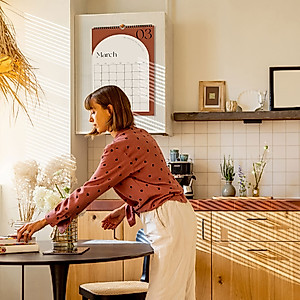 Aesthetic Minimalist Wall Calendar - Runs From January 2023 Until July 2024 - The Perfect Vertical Monthly Calendar With for Easy Planning