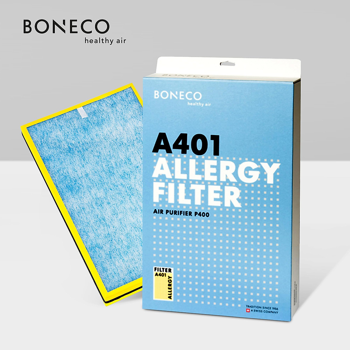 Boneco A401 High Efficiency Particulate Air (HEPA) Filter with Activated Carbon for Removing Odor, Dust and Other Air Pollutants