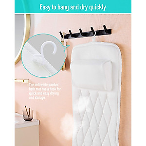 Bath Pillow,Bath Pillows for Tub Neck and Back Support, Bathtub Pillows for Head and Neck, Bathtub Pillow, Bath Accessories for Tub Women, Hot Tub Accessories for Adults, Tub Pillow