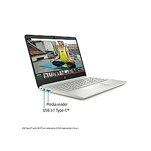 HP 14" Ryzen 3 4GB/128GB Laptop-Silver (Google Classroom Compatible)