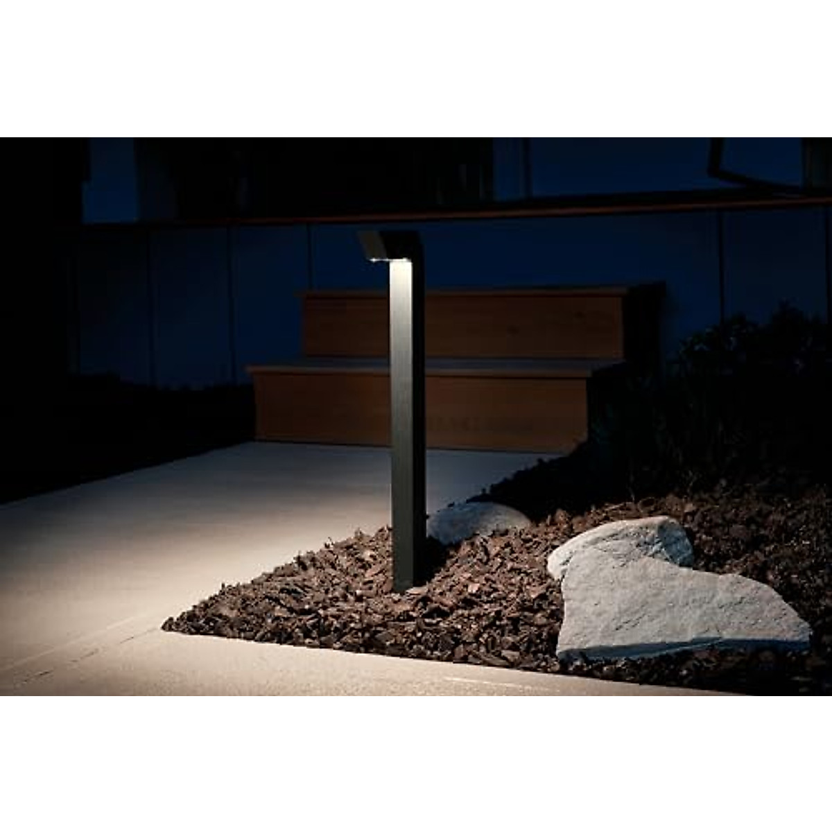 Kichler 12V LED Right Angle Path Light Textured Black 22.00x5.75x1.50