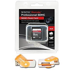 8GB Class 10 SDHC High Speed Memory Card for PANASONIC DMC-TZ2 DMC-TZ5. Perfect for high-Speed Continuous Shooting and Filming in HD. Comes with Hot Deals 4 Less All in One Swivel USB Card Reader.