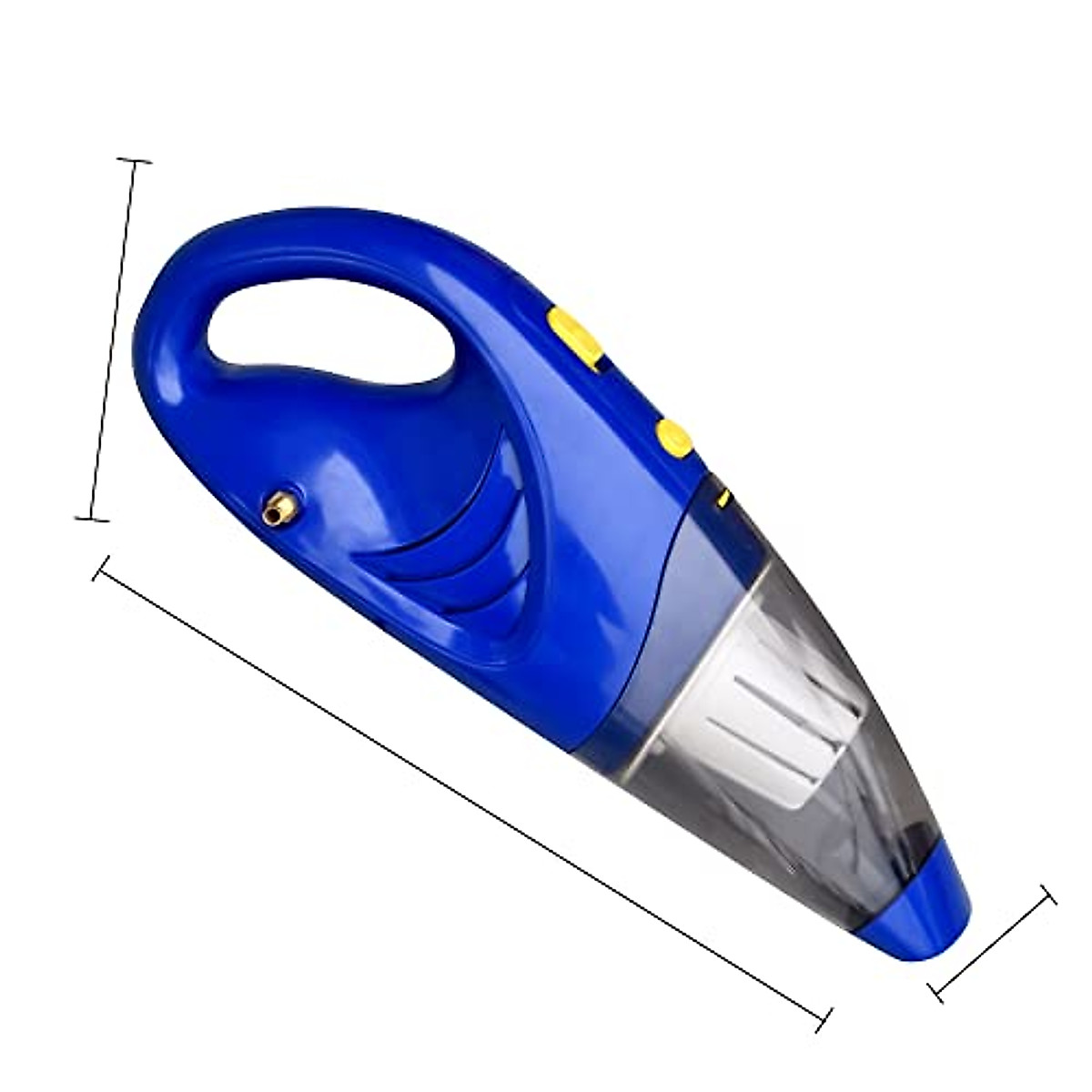 Car Vacuum Cleaner 2 in 1 Handheld Vacuums for Quick Car Cleaning , High Power Strong Suction，Wet and Dry Use with 9.85FT(3M) Power Cord with Cigarette Lighter Plug, Deep Cleaning Kit of Car Interior.