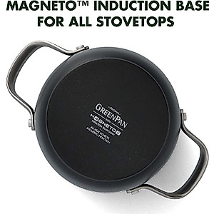 GreenPan Healthy Ceramic Nonstick, 2QT Rice Grains and Soup Maker Caldero Pot with Lid, PFAS-Free, Induction, Dishwasher Safe, Oven Safe, Blue