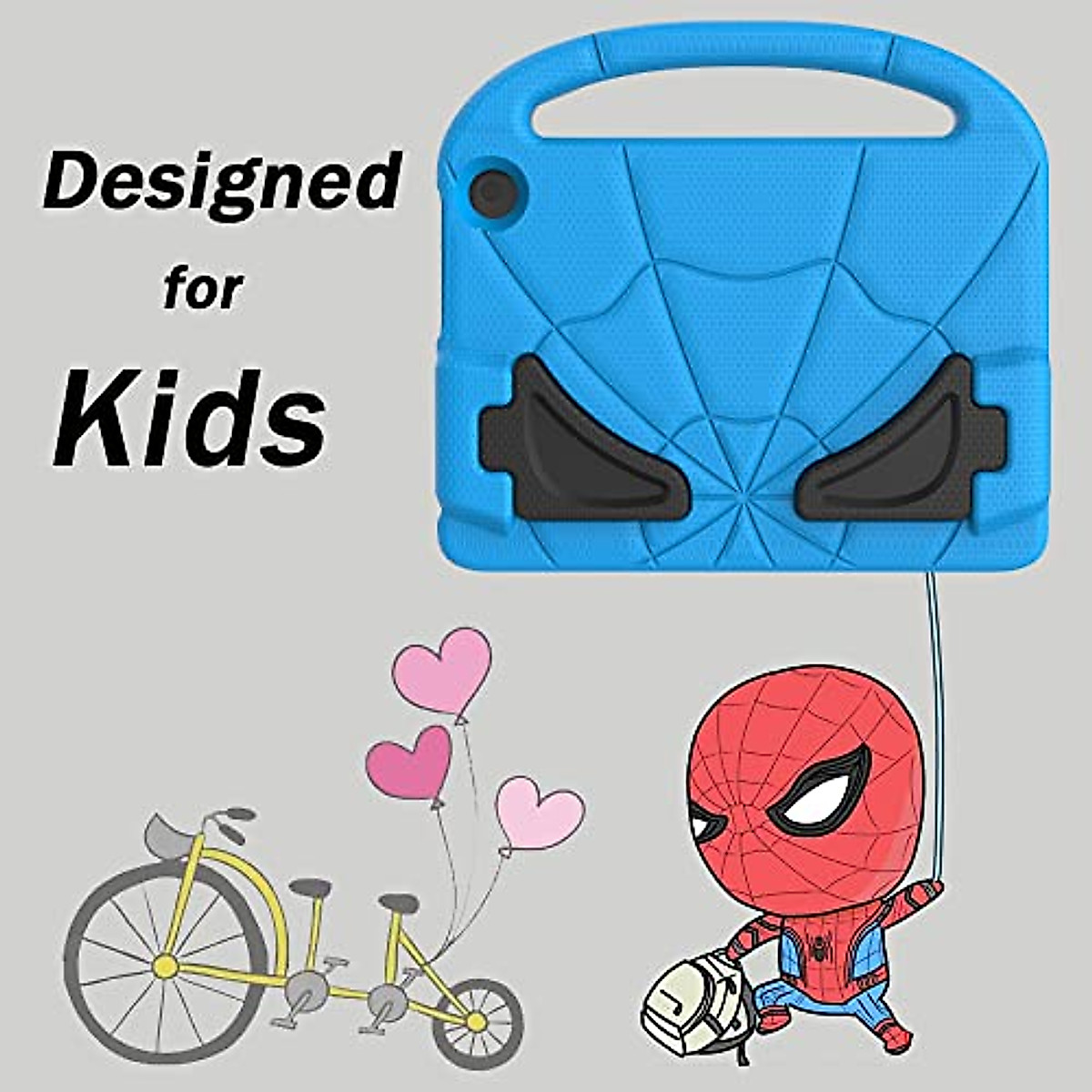 Case for 8 Inch Tablet (10th/12th Generation 2020/2022 Release) - DICEKOO Lightweight Shockproof Kids Case Cover for 8 inch Tablet - Blue