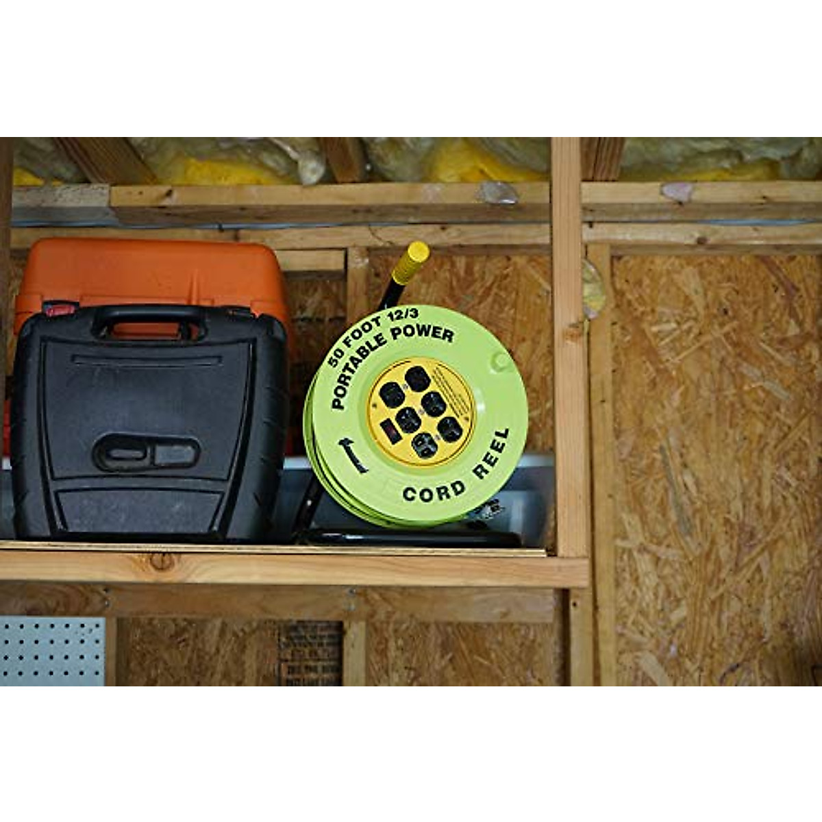 Designers Edge E238 Extension Cord, 12/3-Gauge, Vivid Green