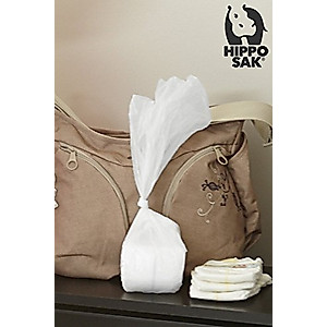 Hippo Sak Diaper Disposal Bags, 375 Count, White