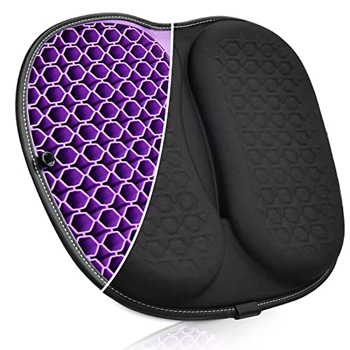 Muzsoul Gel Seat Cushions for Office Chairs Desk Chair Wheelchair Cushion - Tailbone Pain Relief Cushion Cool Breathable Without Sweating Non-Slip Cover Ergonomic Seat Cushion