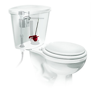 Fluidmaster 502P21 PerforMAX Universal Water-Saving Long Life Toilet Flapper for 2-Inch Flush Valves, Adjustable Solid Frame Design, Easy Install, Red, 1 pack