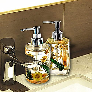 Dispenser Pump Bottle Resin Mold Kit, 1pcs Silicone Bottle Mold with 6pcs Pump Dispenser for Soap,Shampoo,Lotions and Creams, Pump Bottles Mold for Hand Sanitizer, Conditioner, Home Decor(Square)