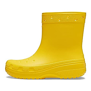 Crocs Unisex Classic Rain Boots, Sunflower, Numeric_7 US Men