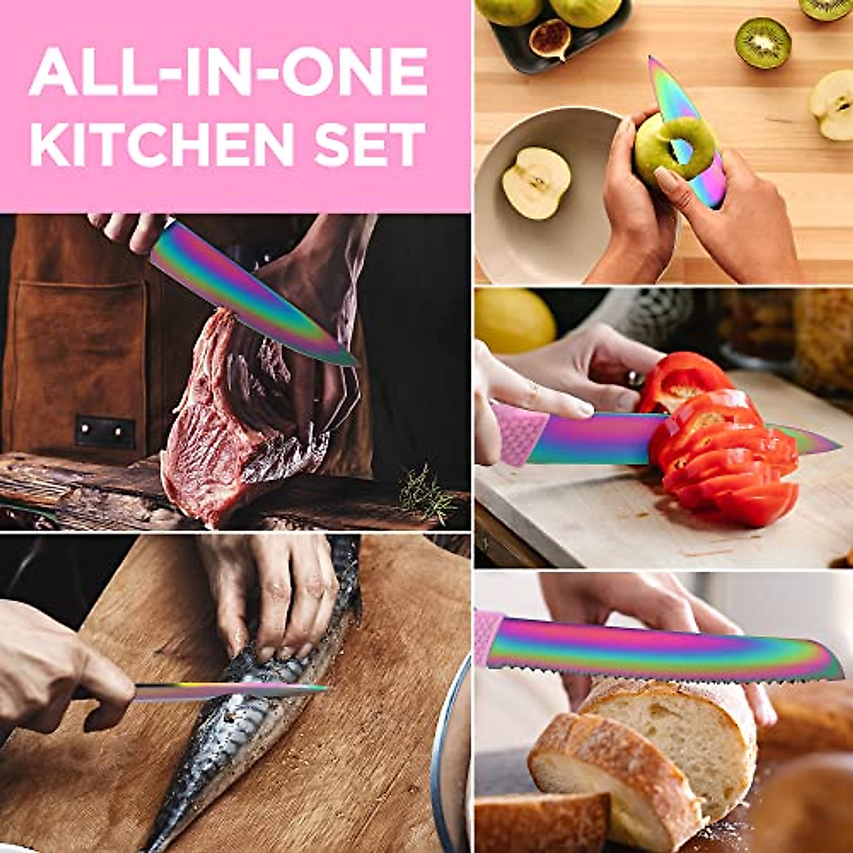 HAUSHOF Kitchen Knife Set 2PC Multifunctional Can Opener Set