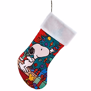 Peanuts Kurt Adler 19-Inch Snoopy Decorating Christmas Tree Stocking
