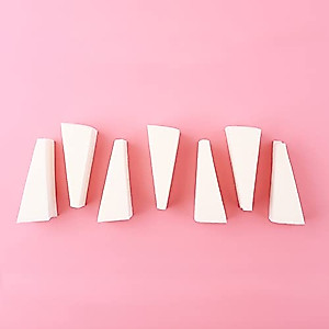 Amazon Basics Cosmetic Rectangular Foam Wedges, 192 Count (6 Packs of 32), White (Previously Solimo)