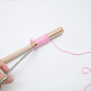 SHUANGSHI Yarn Cutter, Wooden Latch Hook Crochet Yarn Cutter Tool for Tapestry Carpet Rug Making DIY