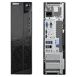 Lenovo ThinkCentre M93P Office Desktop Computer PC, Dual 20 Inch Monitor(HDMI), Intel Quad Core i5 4570 up to 3.60 GHz, 8GB RAM, 500GB HDD, KB, Mouse, WiFi, USB 3.0 Windows 10 Home 64-bit(Renewed)