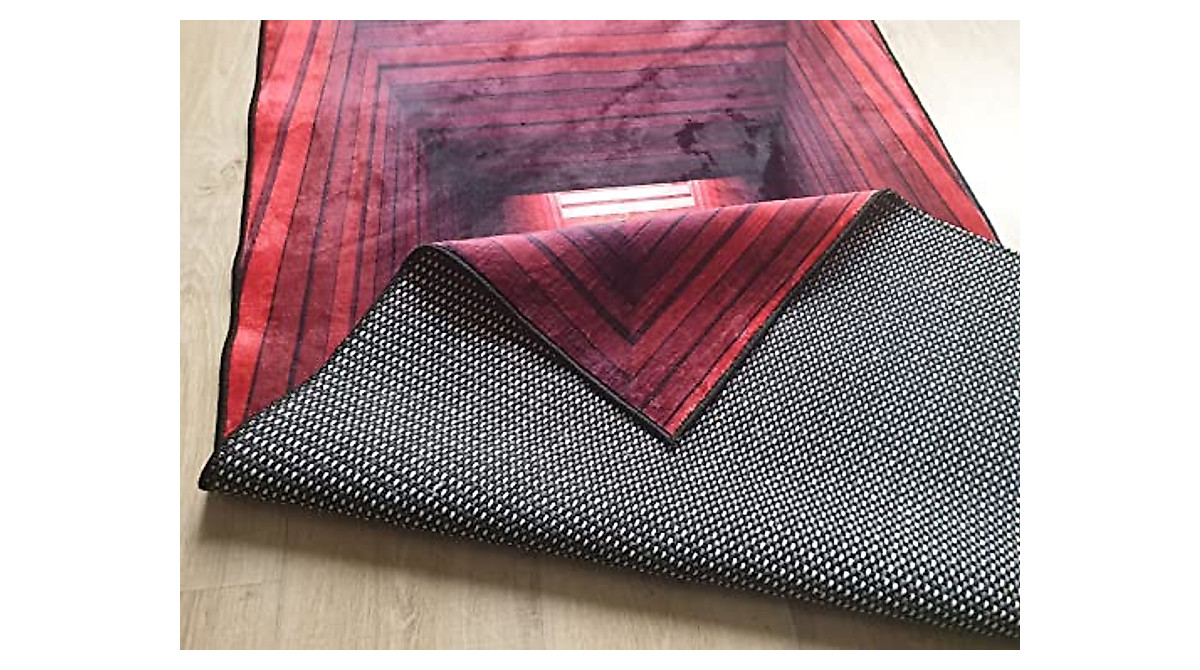 3D Vortex Rug with Optical Illusion – Personalized & Durable Decor