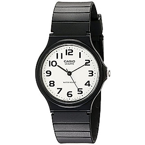 Casio Men's MQ24-7B2 Analog Watch with Black Resin Band