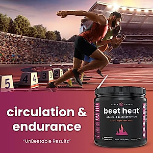 Beet Root Powder Circulation Supplement | Superfood Powder Nitric Oxide Supplement with Beetroot Juice, Super Reds Powder & Grape Seed Extract | No Sugar Beet Supplement