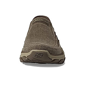 Skechers Men's Respected-Holmgren Slip-in Loafer, Taupe, 9.5 Wide