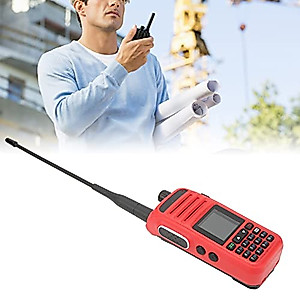 Walkie Talkie Multi Band Two Way Radio SOS Button UHF VHF AM FM Rechargeable Loud Clear Audio for Intercom (US Plug)