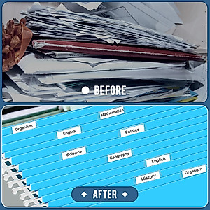 Estune 75 Pcs Hanging File Folders with Tab Letter Size Hanging Folders File Folder File Organizer for Office Cabinet Document Storage Supplies (Blue)