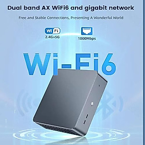 Mini Gaming PC, Intel Core I9 10885H Nvidia RTX 2060 6G Windows 11 Pro, Up to 5.3Ghz,16GB DDR4 1TB NVMe, Mini Desktop Computer, Type-C/HDMI/DP 4K HD Output, 6*USB, WiFi 6 BT 5.2