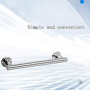 CRODY Bath Wall Attachment Handrails Grab Bar Rails Bathtub Handrail Elderly Shower Handgrip Safety Handle, Surface Non-Slip Polishing Treatment, Wall Mounted Straight Towel Rack