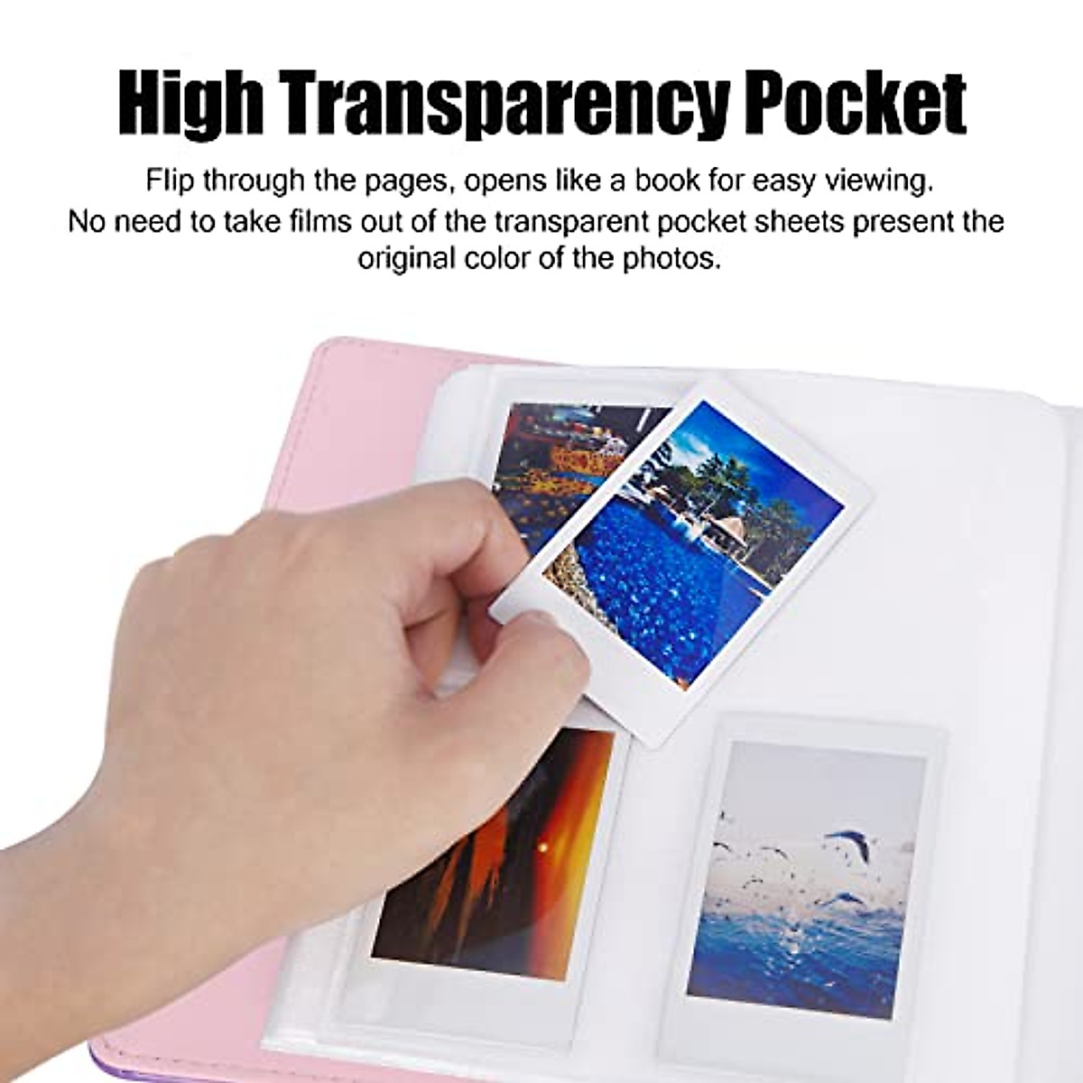 256 Pockets Photo Album for Fujifilm Instax 11 12 9 40 Mini Camera, Polaroid Camera, Photo Album for Fujifilm Instax Mini Evo Liplay 90 8 7+ Instant Camera, Polaroid HP Zink 2x3" Photos (Magic Purple)