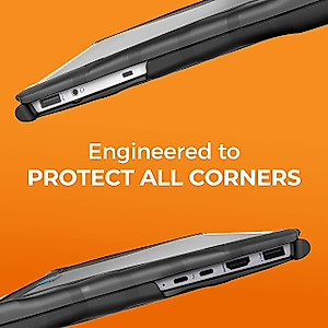 Gumdrop DropTech Laptop Case Fits HP EliteBook x360 1030 G7/G8 (2in1). (Does Not Fit Other G7/G8 Models)–Drop Tested, Rugged, Shockproof Bumpers for Reliable Device Protection– Black