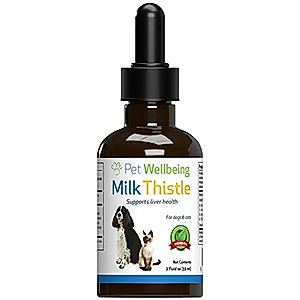 Pet Wellbeing Milk Thistle for Cats - Supports Liver Health, Protects Liver - Glycerin-Based Natural Herbal Supplement - 2 oz (59 ml)