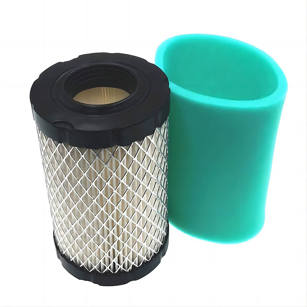Fremnily 796031 Air Filter with 797704 Pre Filter Compatible with Briggs Stratton 992376 590825 591334 594201 OEM Air Cleaner Cartridge Fits Lawn Mower Air Cleaner Element